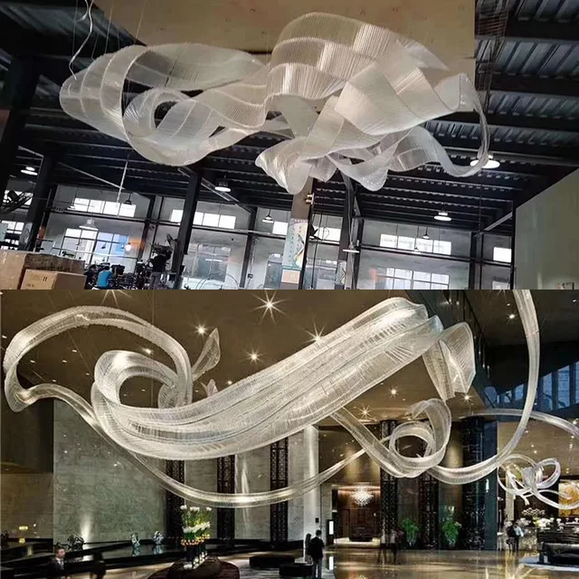 New Crystal Streamers Wedding Props Stage Ceiling Hanging Ornaments ...