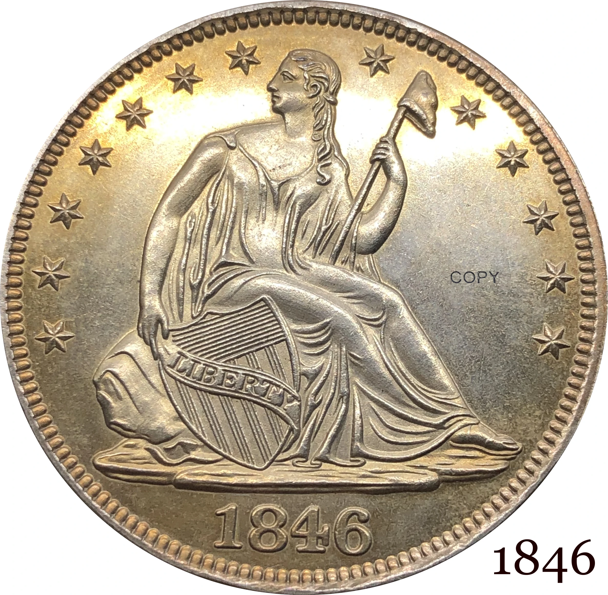 Coins & Money Collectibles Art & Collectibles 1846-O US Half Dollar ...