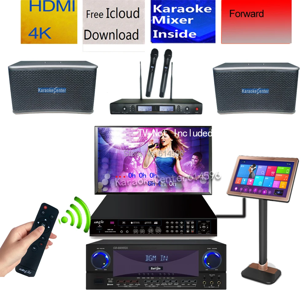 Karaoke-Jukebox-System-with-songs-HDMI-4K-19-5-Touch-Screen-Amplifier ...
