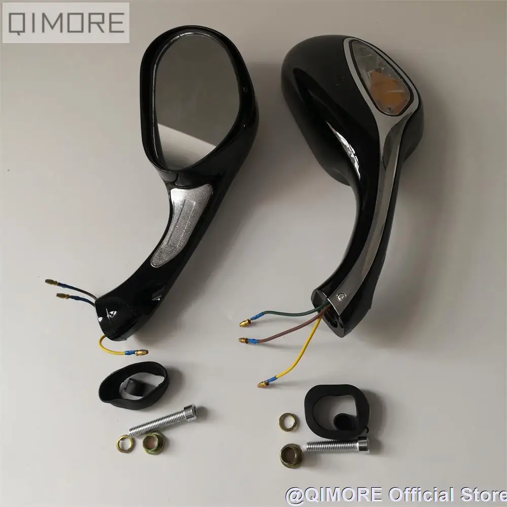 Rear-View-Mirror-Set-with-Lamp-for-Scooter-Vento-Phantom-Malaguti-F12 ...