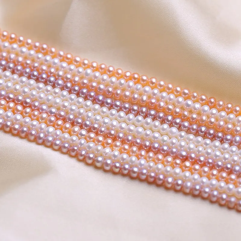 Wholesale-3-4mm-MINI-Small-Natural-Potato-Shape-Real-Pearl-Necklace ...