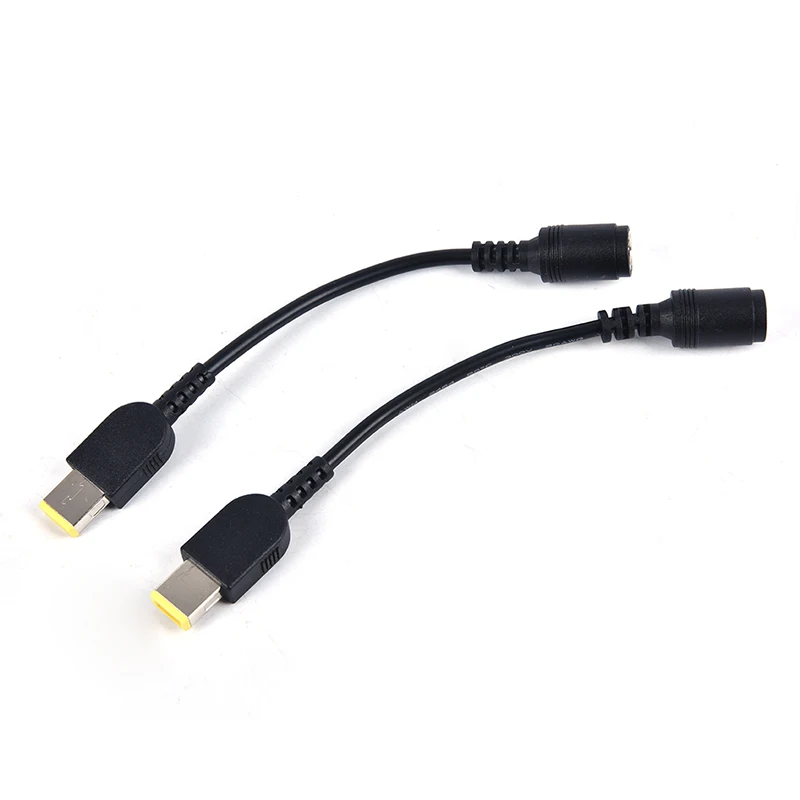 Round-Jack-To-Square-Plug-Adapter-Charger-Power-Converter-For-Lenovo ...