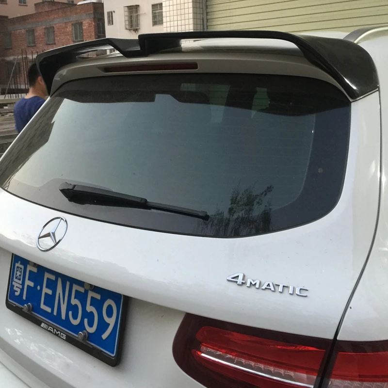 W253 GLC Carbon Fiber Gloss Black Car styling Rear Wing Spoiler for ...