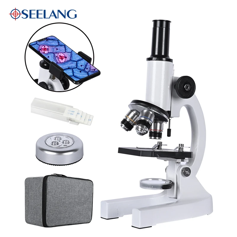 Zoom 640x 1280x 2000x Hd Biological Microscope Monocular Student ...