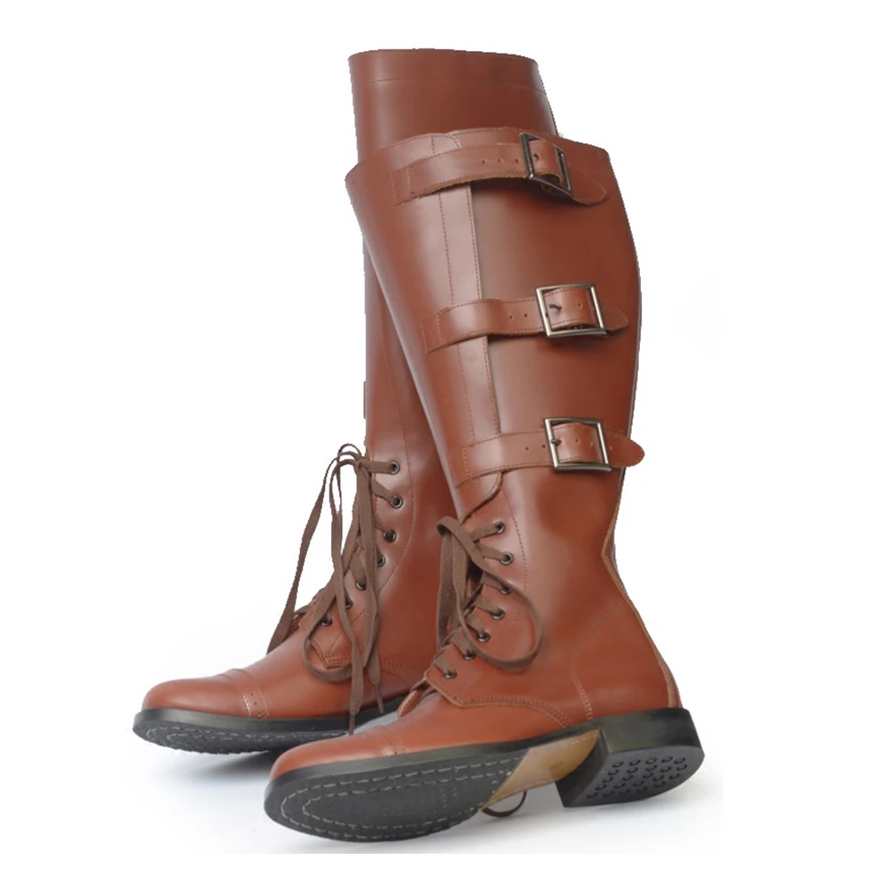 Bottes-de-cavalerie-r-glables-pour-hommes-Panzer-Patton-Fury-marron-pr ...