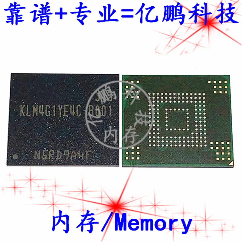 100% New&Original 1pcs KLM4G1YE4C B001 KLM4G1FE3B B002 BGA153 EMMC 4.5 ...