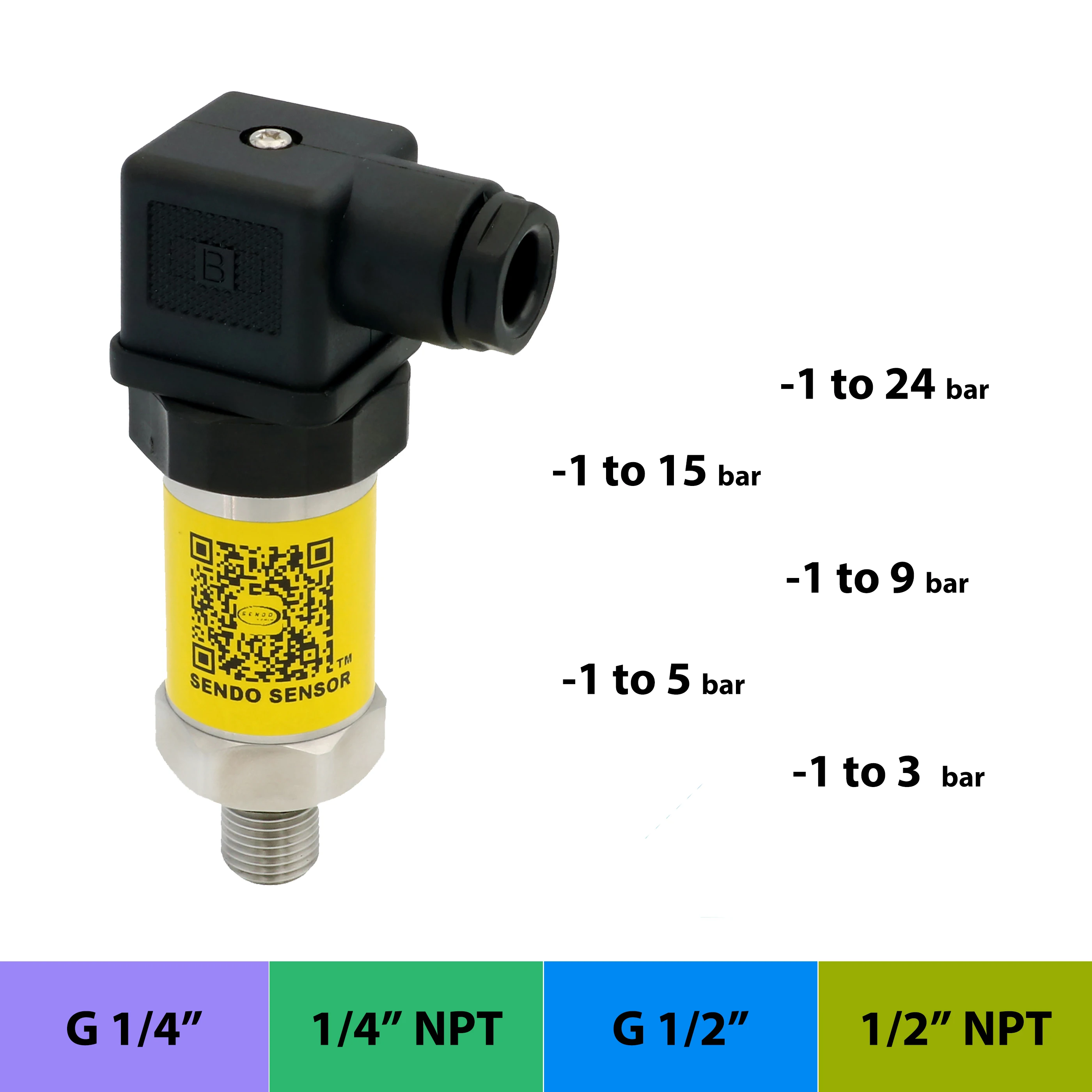 Negatieve Druk Sensor 4 20mA, Samengestelde Druk Transducer 1 Om 15 Bar ...