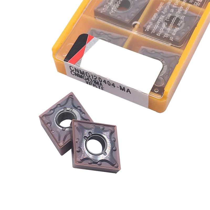 10pcs CNMG120404 MA VP15TF External Lathe Cutter Turning Tool CNMG ...