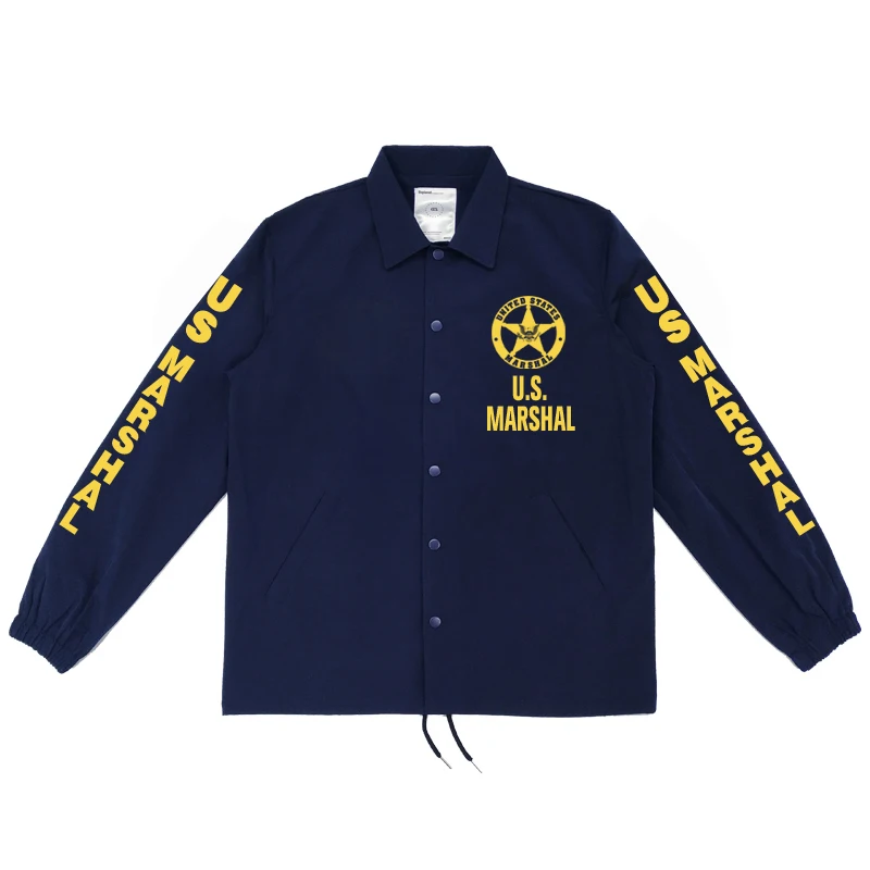 American Police Fan Coach Jacket Usms Identification Style Clothes Coat ...
