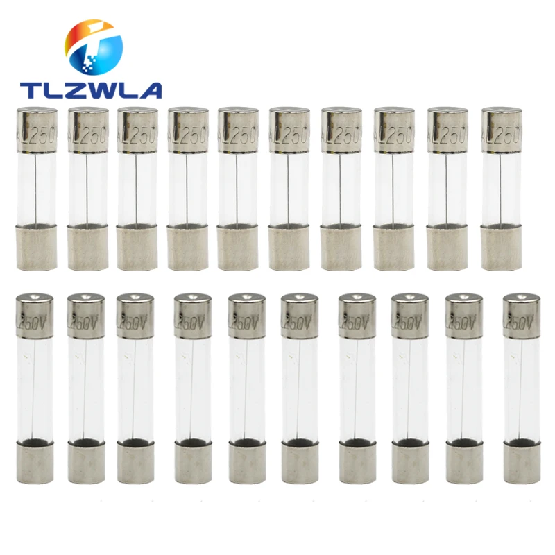 10pcs/lot One Sell 5*20mm 6*30mm Fast Blow Glass Tube Fuses 5x20 6x30 mm 250V 0.5 1 2 3 4 5 6 8 ...
