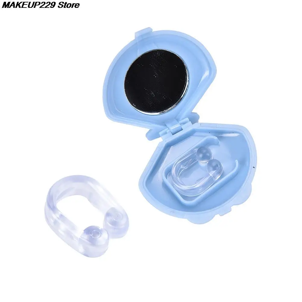 1Pc Blue Color Silicon Stop Snoring Nose Clip Anti Snore Sleep Apnea ...