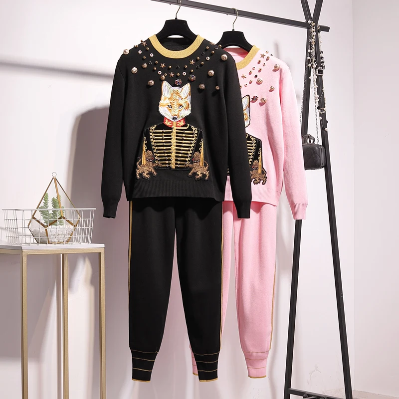 Europe women's sweat suit autumn high quality women high quality ...