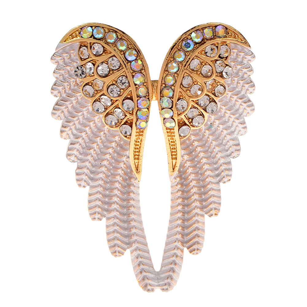 CINDY XIANG Rhinestone Wing Brooches for Women Rhinestone Beautiful ...