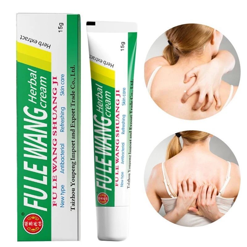FU LE WANG Skin Antibacterial Herbal Cream Dermatitis Eczematoid Eczema Ointment Treatment ...