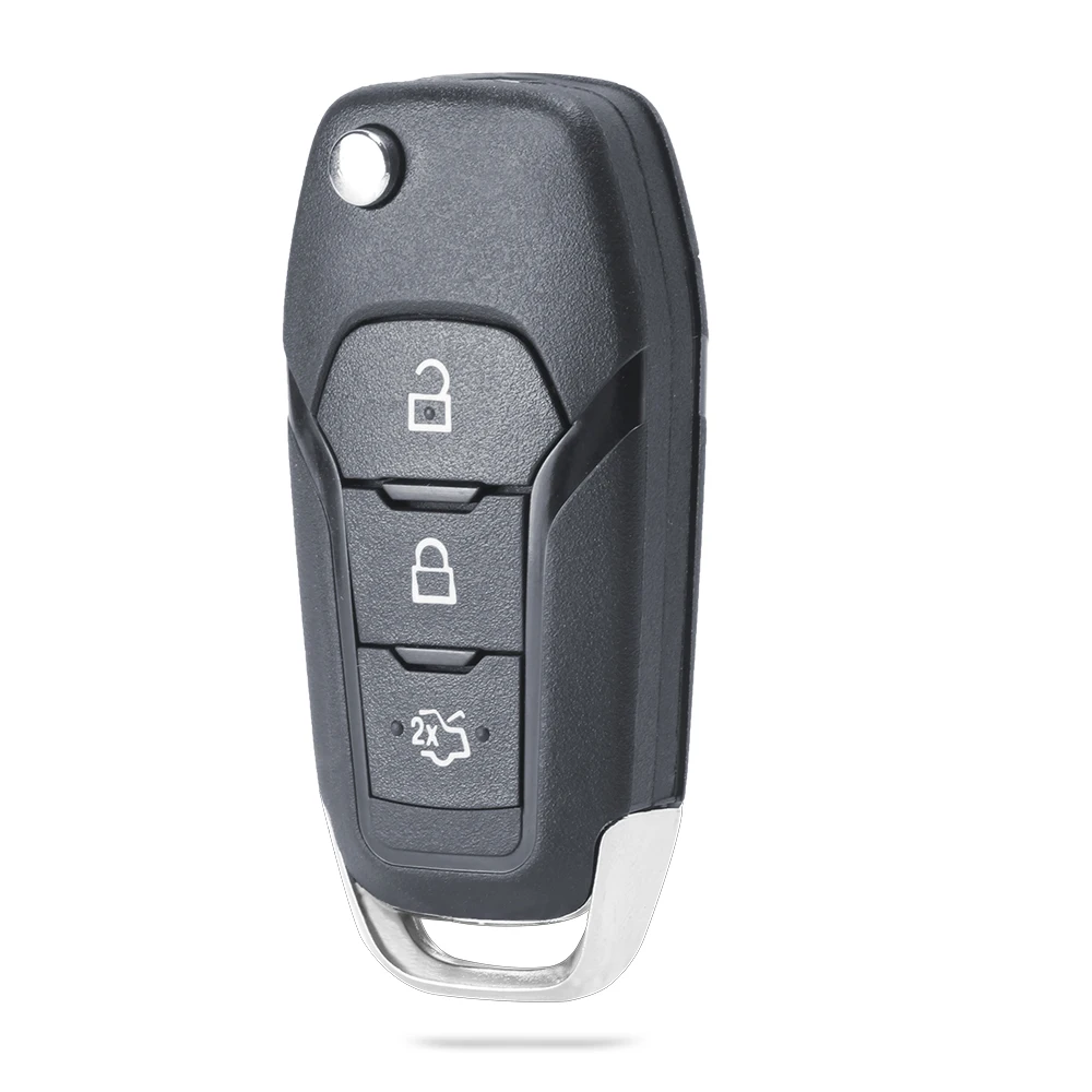 Keyecu-DS7T-15K601-BE-3-Buttons-433MHz-ID49-Chip-Flip-Remote-Key-Fob ...