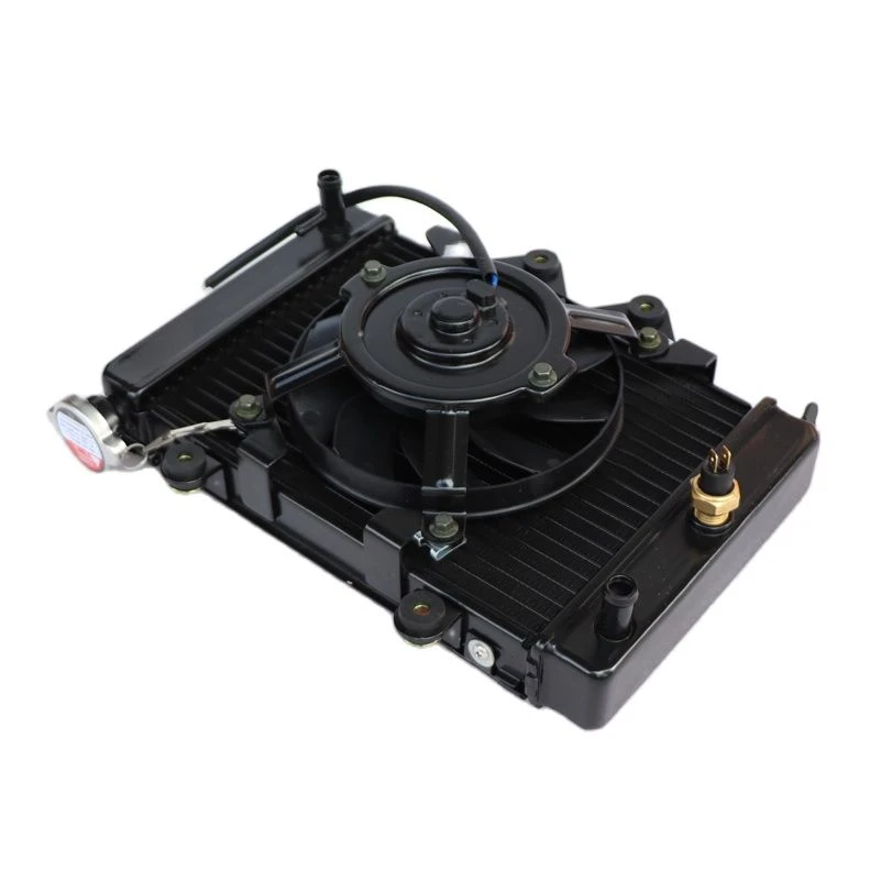Atv Water Cooling Engine Cooler Radiator Cooling + Fan For 200cc 250cc ...