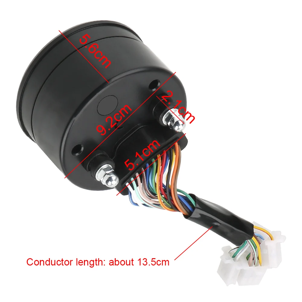 Motorcycle Panel Speedometer Universal Night vision Dial Odometer LED ...