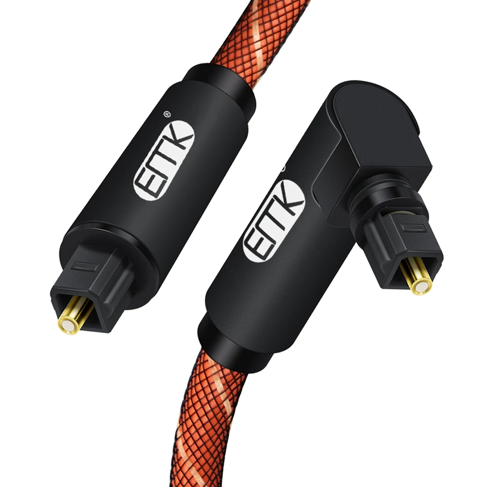 90 Degree Swivel Adjustable Right Angled Optical Audio Cable,EMK ...