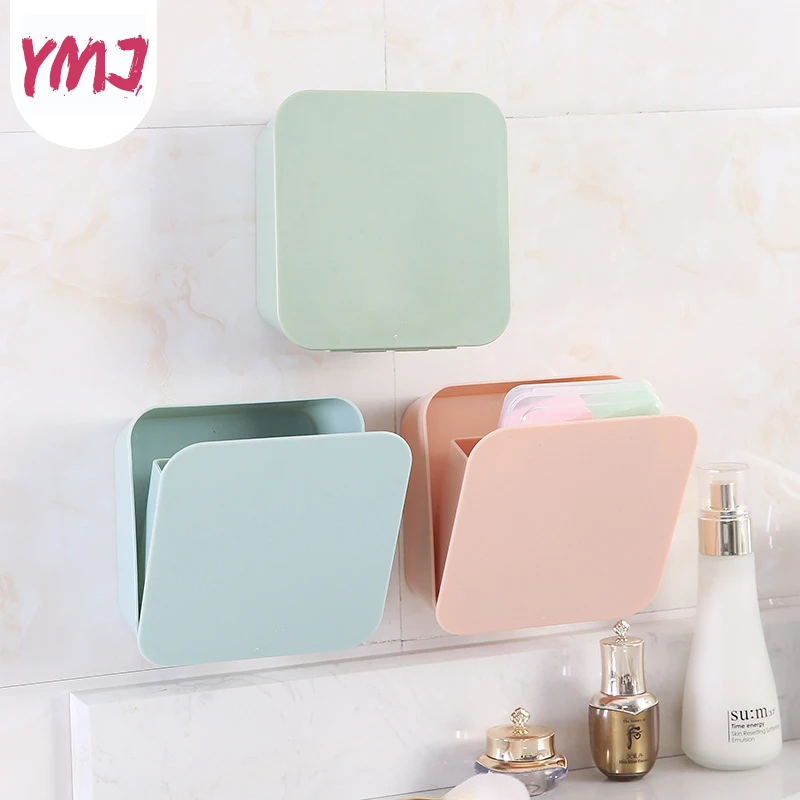 Wall mounted Waterproof Dust proof Storage Box Tableware Cosmetics ...
