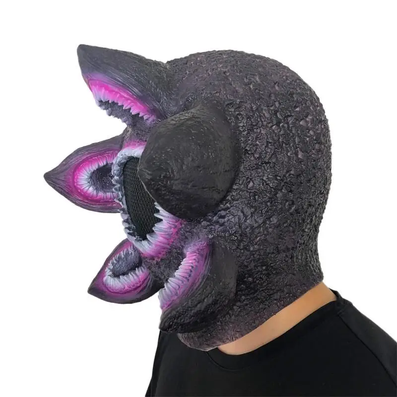 Movie Stranger Things Demogorgon Cosplay Mask LED Latex Halloween Party ...