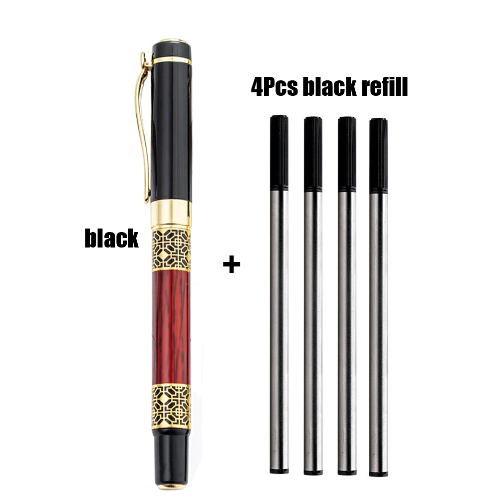 1+4pcs/set High-end Business Metal Ballpoint Pen China Wind Hotel ...
