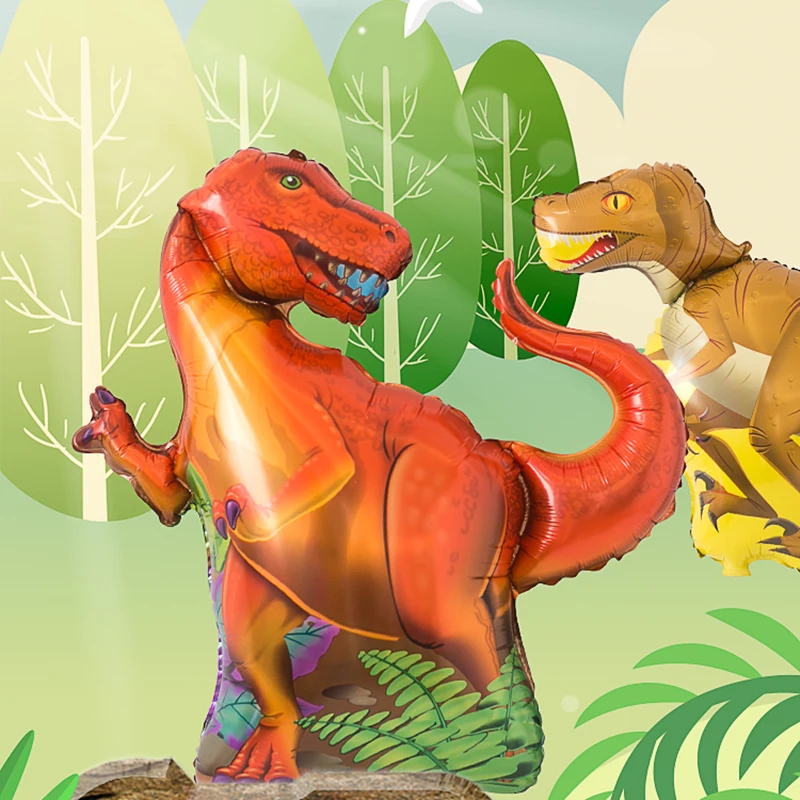 Globos-de-aluminio-de-dinosaurio-para-ni-os-1-piezas-decoraci-n-de ...