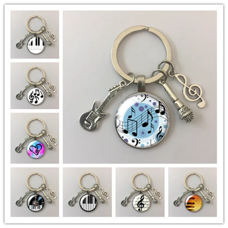 Glass Car Keychain | Musical Keychains | Glass Piano Disc | Disc ...