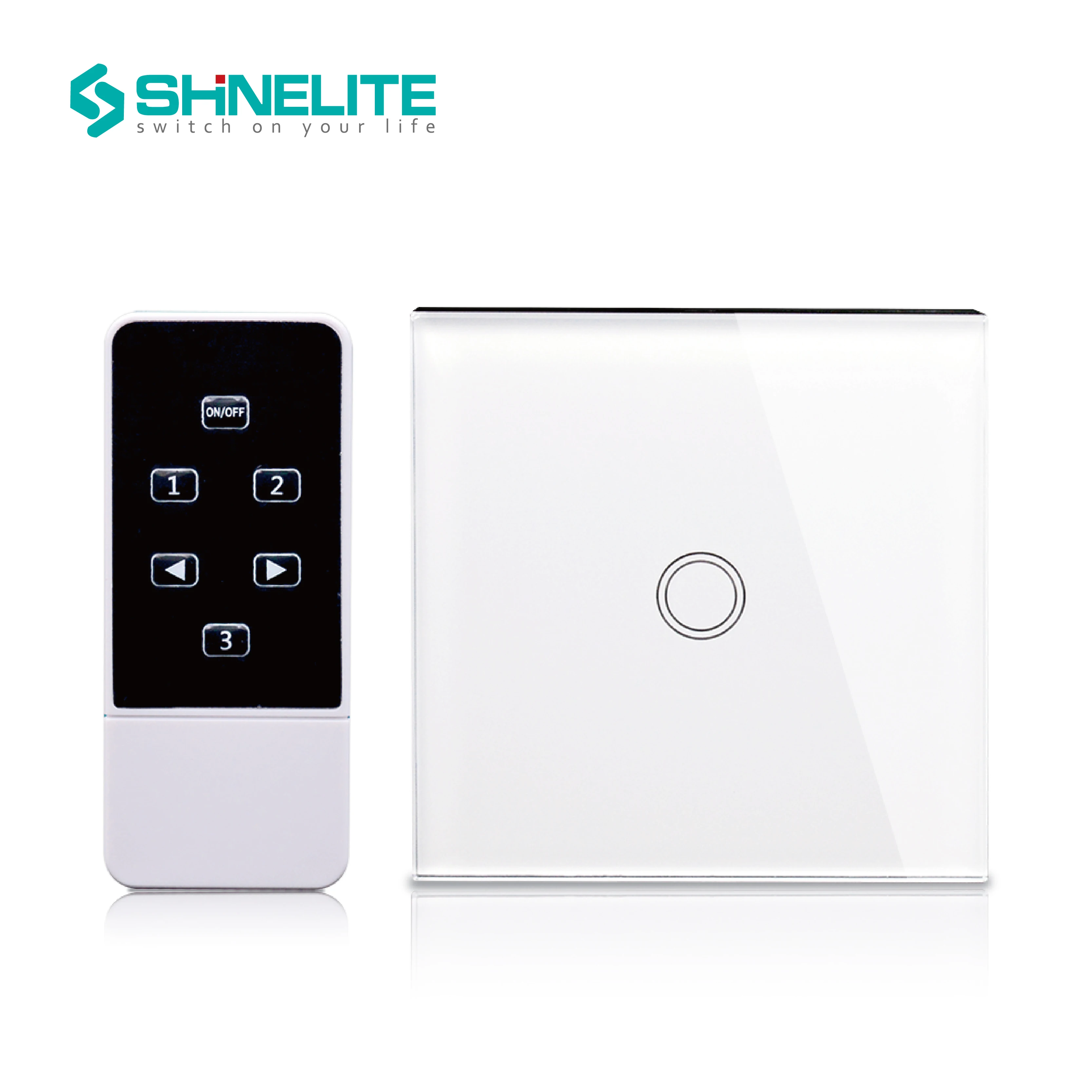 Shinelite,1gang Uk Standard White Black Smart Home Wireless Rf433 ...