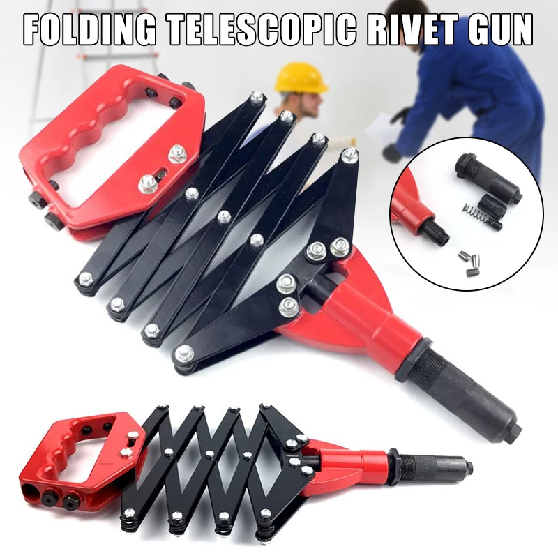 Heavy-Duty-Lazy-Tongue-Tong-Hand-Riviter-Folding-Extending-Rivet-Tool ...