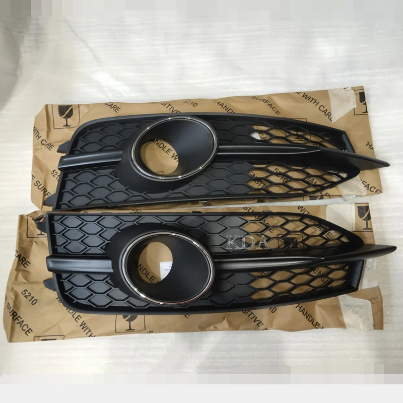 왼쪽 오른쪽 앞 범퍼 안개 라이트 그릴 그릴 커버 아우디 A7 S7 4G C7 SLine 2010 2011 2012 2013 ...