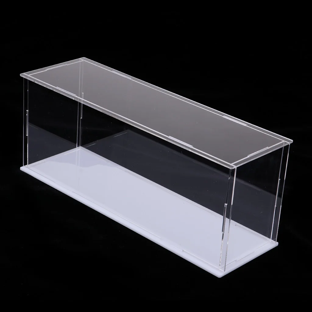 Acrylic-Display-Case-Box-Dust-proof-Showcase-Assembly-With-Base ...