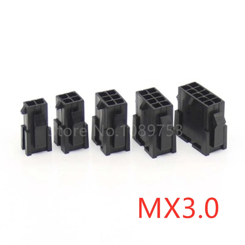 10pcs Micro-fit 3.0mm Connector Mx3.0 Double Row Female Housing 2x1/2/3 ...