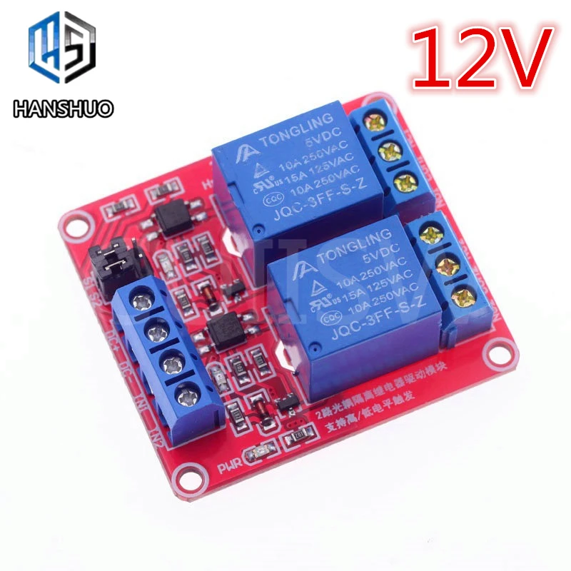 Generic 12v 1 2 4 8 Channel Relay Module Board Shield With Optocoupler ...