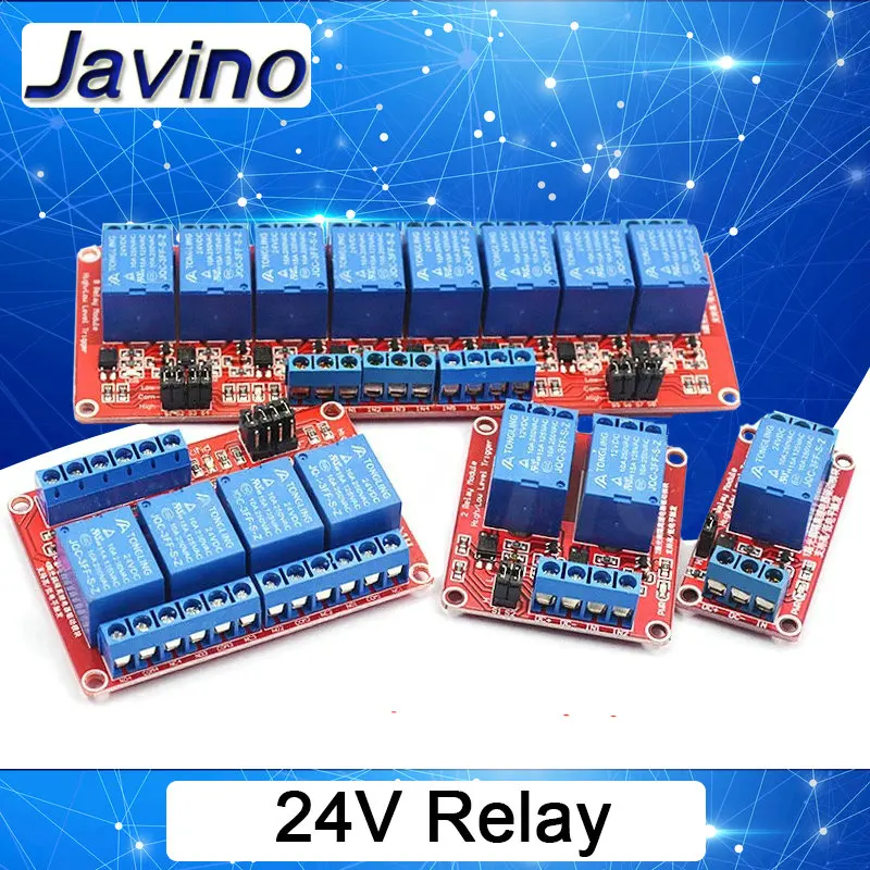 5V 12V 24V 1-2-4-8 Channel Relay High Low Level Optocoupler Module Arduino PI Free Next Day ...