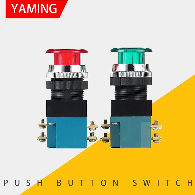 P187 ON OFF Momentary Mushroom Push Button Switch 3800V Electrical ...
