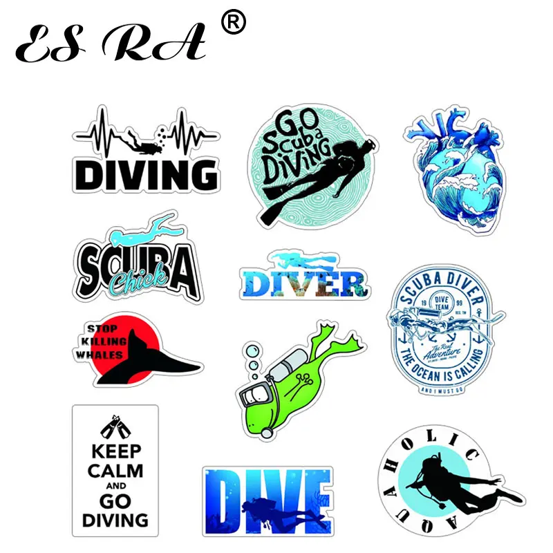 Diving Stickers Waterproof Pvc Outdoor Decals For Car Laptop Pegatinas ...