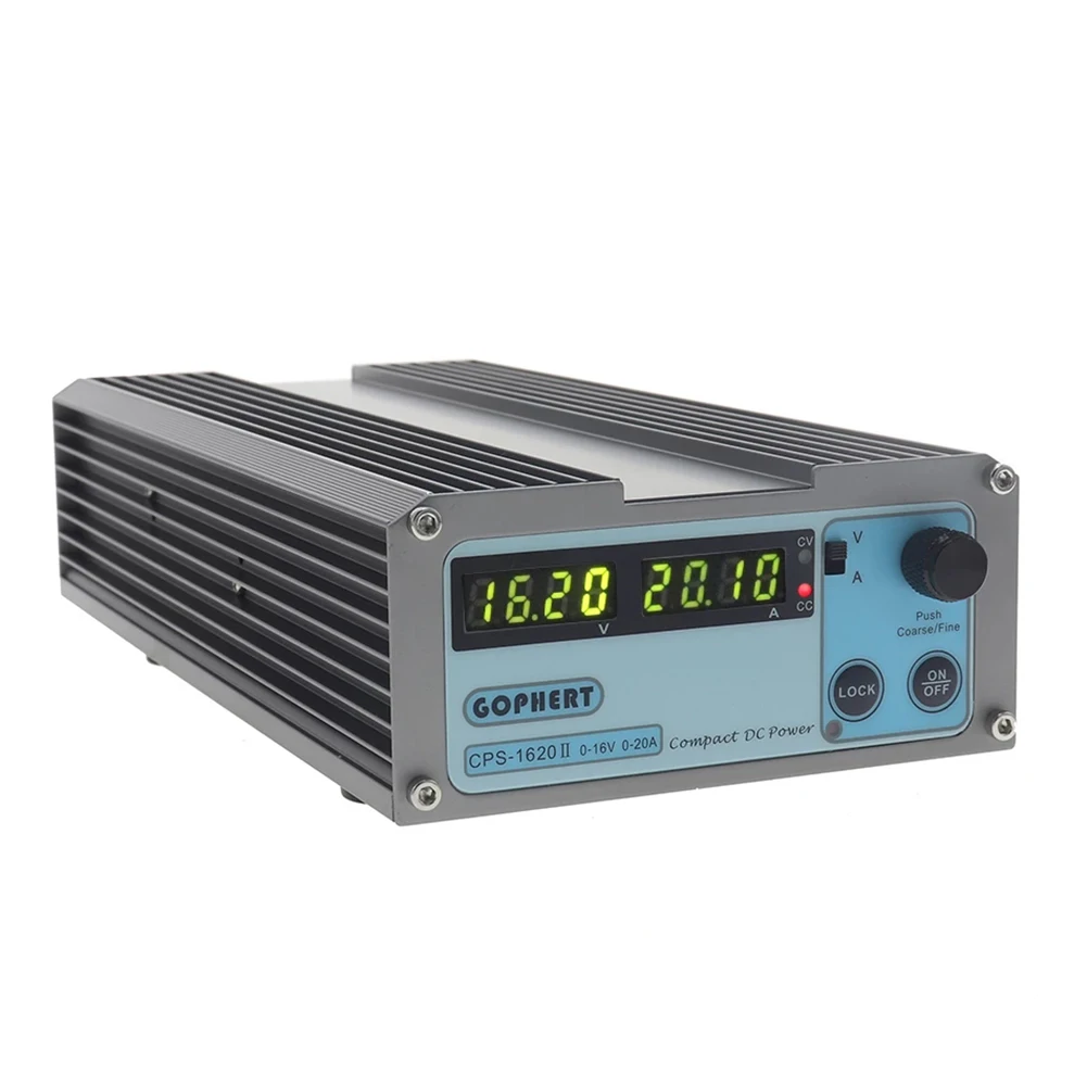 Gophert-CPS-1620II 110V/220VAC a 0-16V 0-20A Mini DC, fuente de ...