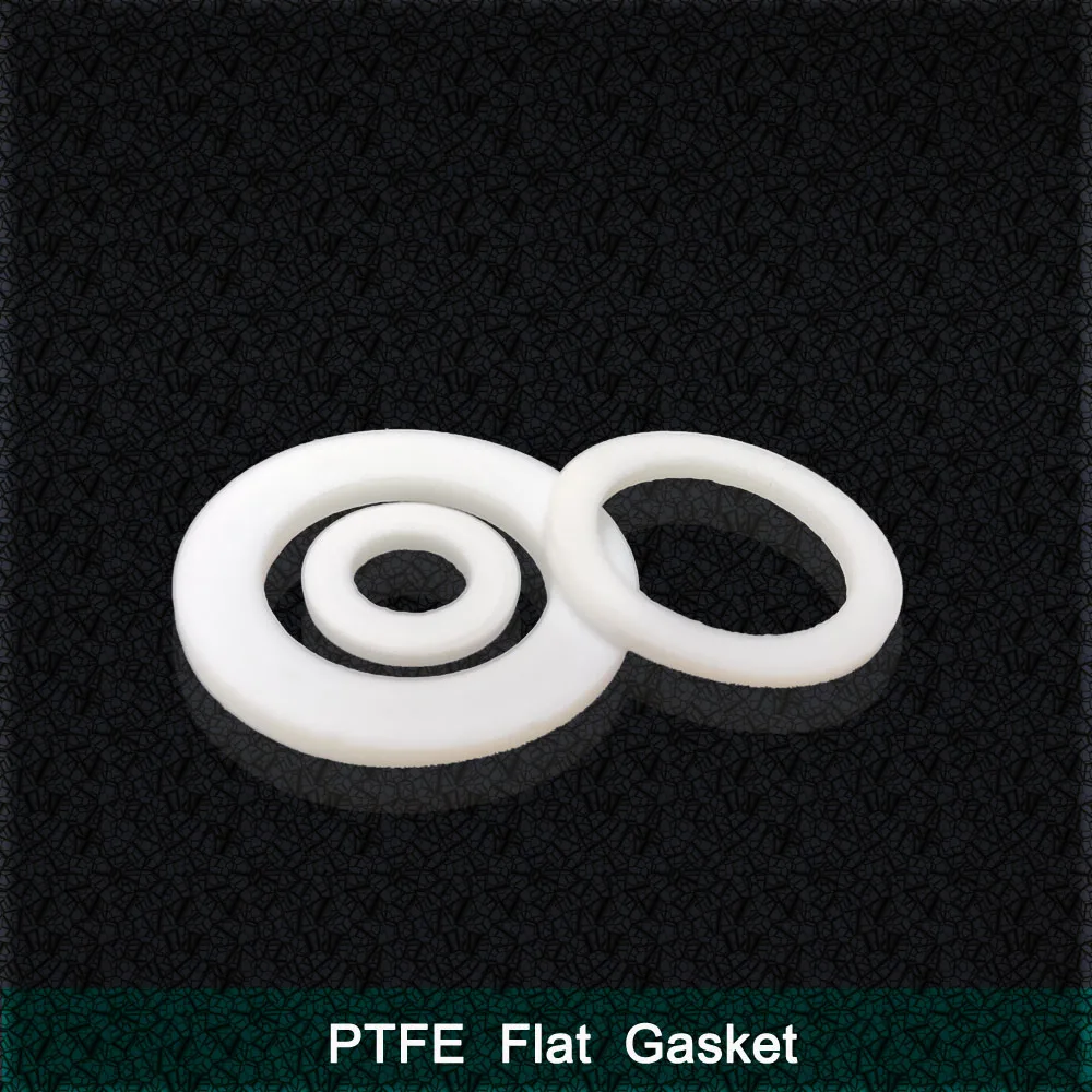 Junta de PTFE para arandela plana, grosor 1,25/1,5/2/3mm, resistente a altas y bajas ...