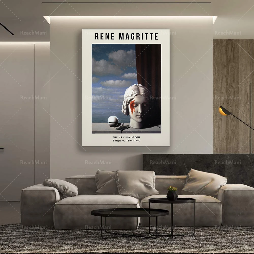 Rene Magritte - The Crying Stone, 1942 - Poster,canvas - Home Decor ...