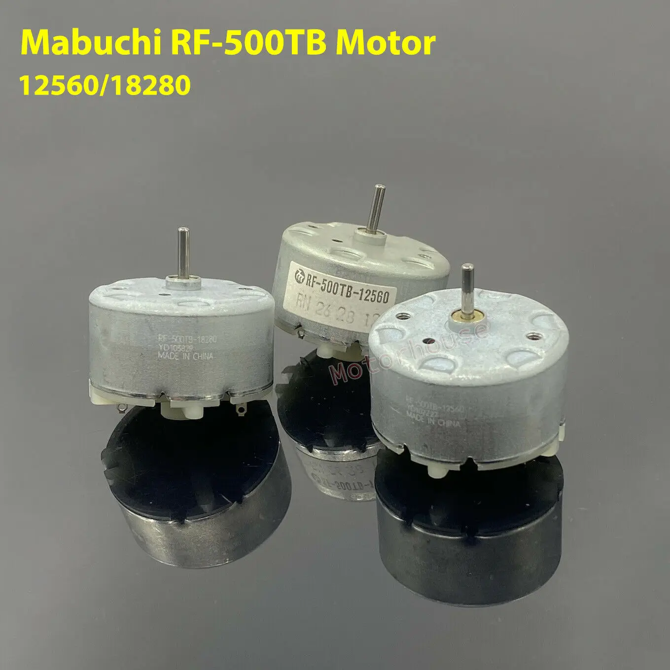Dc 12V 5500Rpm Mabuchi Rf-500Tb-12560 Motor/ 6V 5650Rpm Rf-500Tb-18280 ...