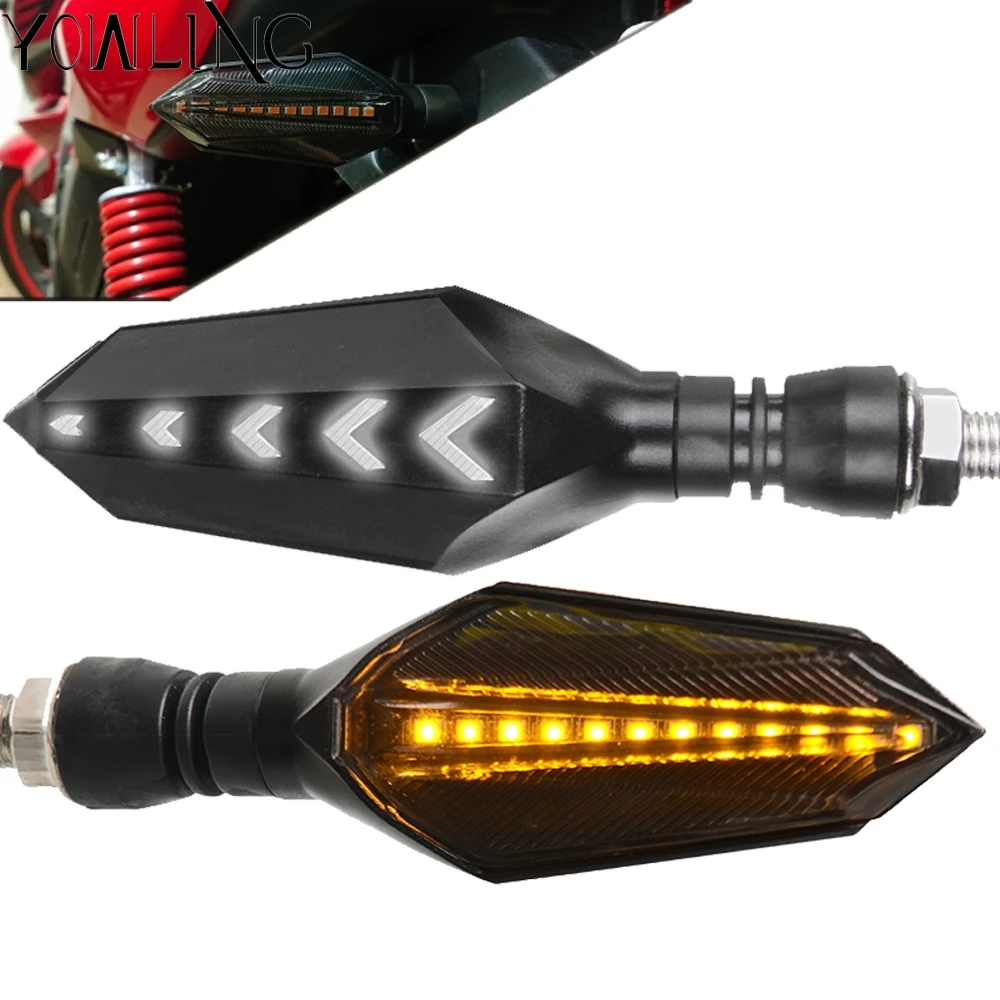 Motorcycle Turn Signal Lights Triangle LED Turn Signals Indicators For ...
