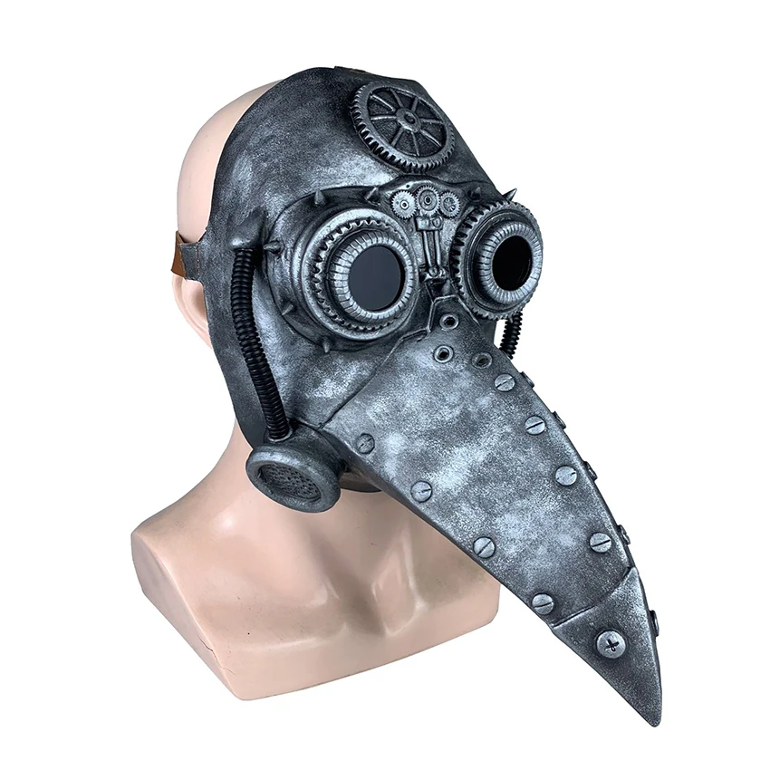 Horror Plague Doctor Schnabel Steam Punk Mechanical Bird Beak Cosplay ...