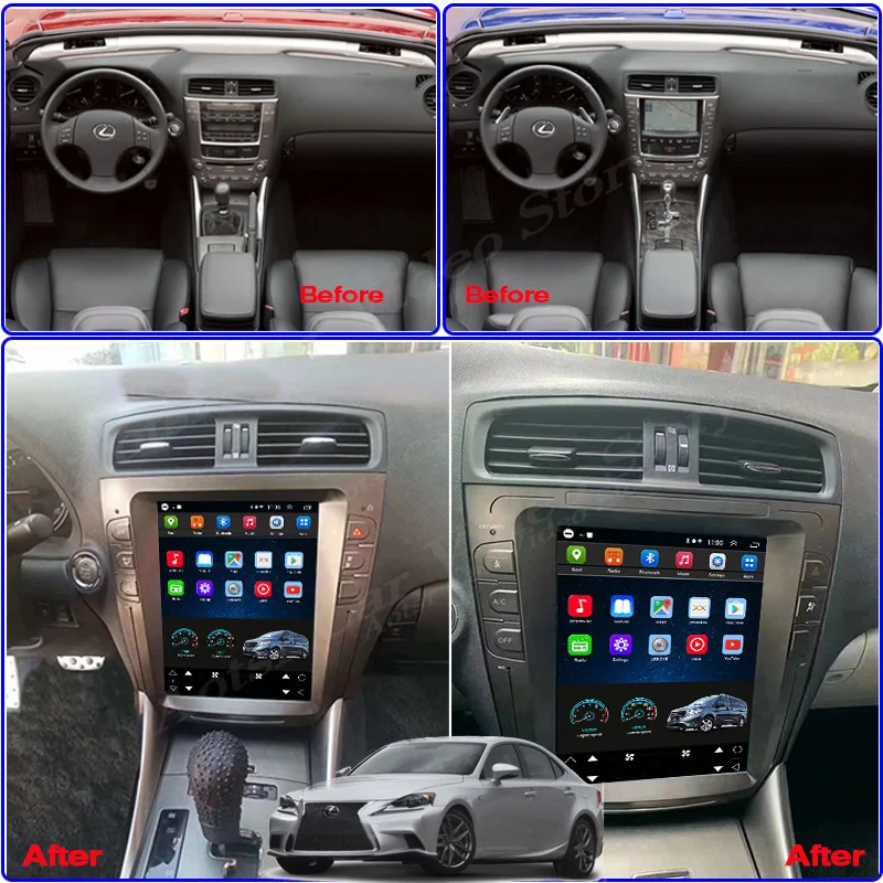 Reproductor de DVD con navegación GPS para LEXUS IS, unidad principal ...