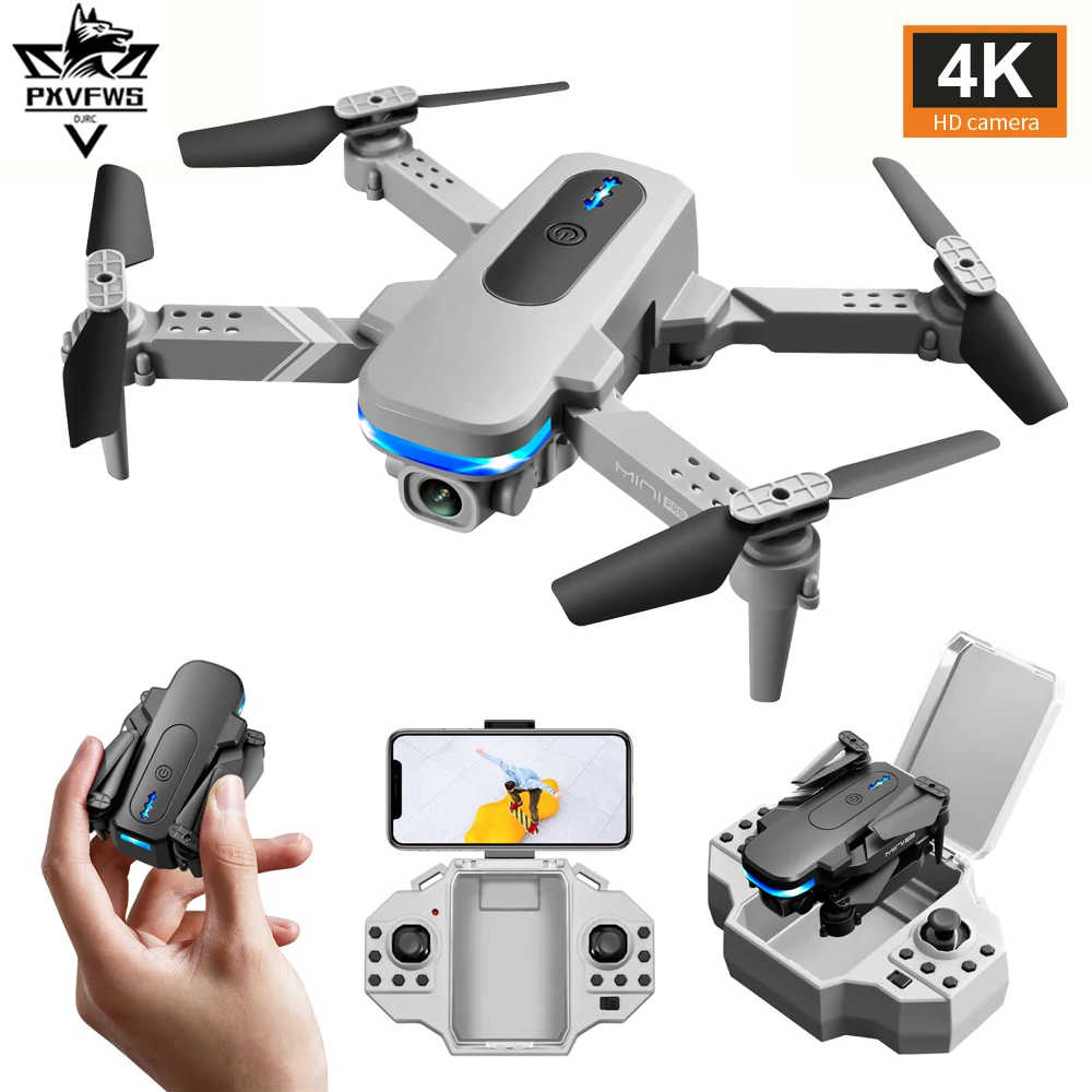 Mini Rc Drone 4k Hd Dual Camera Dron 1080p Wifi Fpv Foldable Quadcopter ...