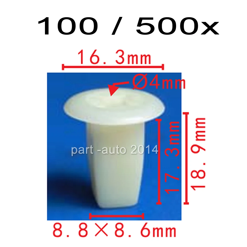 100x-500x-OEM-Nylon-Nut-8-Screw-Grommet-For-Honda-90661-SC7-0030 ...