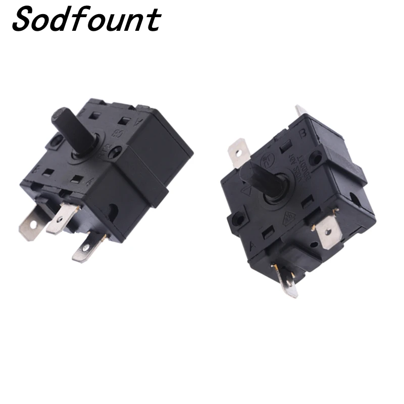 Electric Room Heater Position 3 Pin 5Pin Rotary Switch Selector AC 250V ...