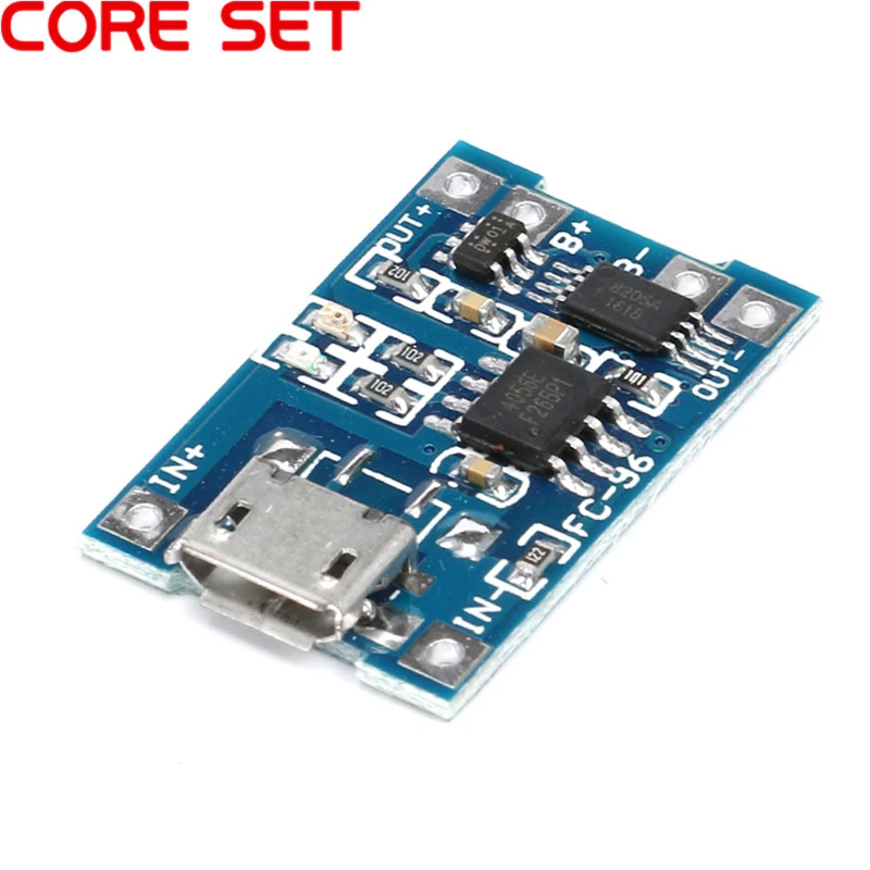 5V 1A Micro USB 18650 Lithium Battery Charging Board Charger Controller ...