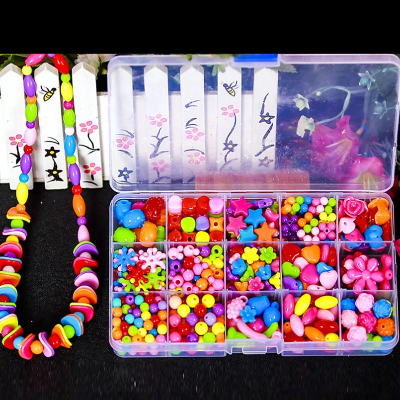 15-Gird-Girls-DIY-Handmade-Beads-Toys-Set-Bracelet-Jewelry-Accessories ...
