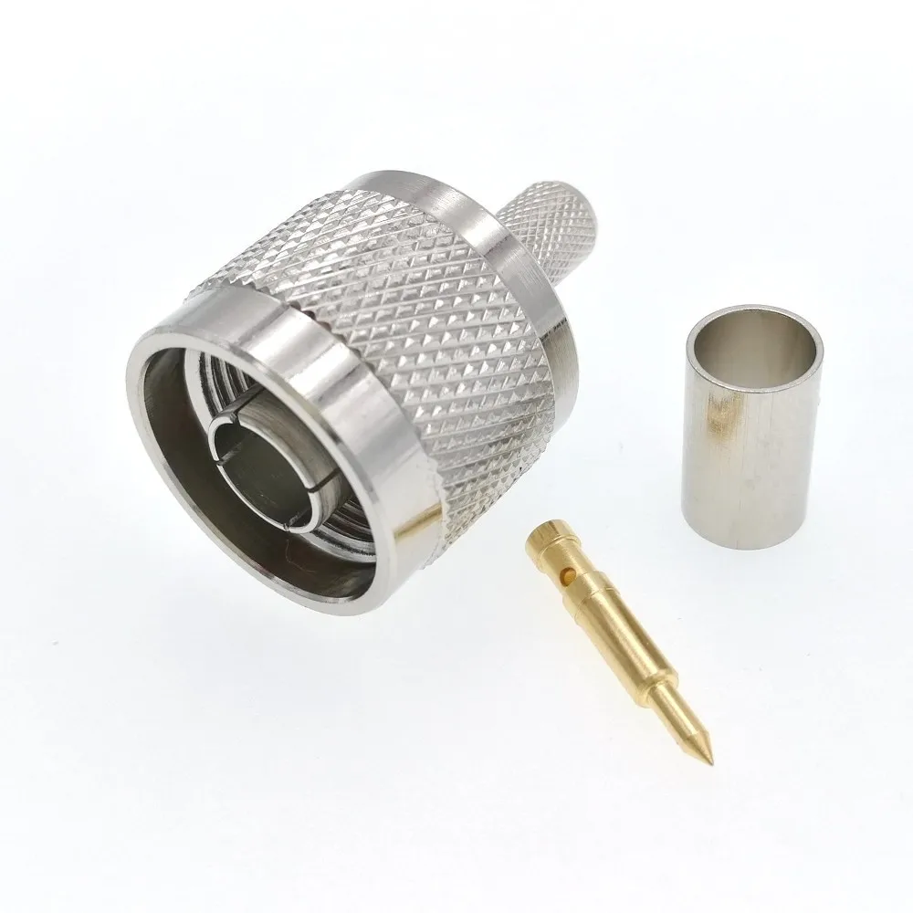N-Male-Plug-Crimp-For-Belden-9258-LMR240-RG-8X-RG8X-RF-Coax-Cable ...
