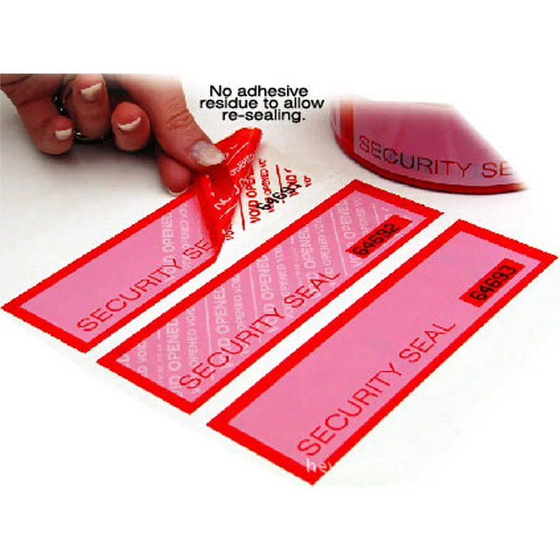 Custom Printing Packaging Seal Tamper Evident Tape Self Adhesive ...